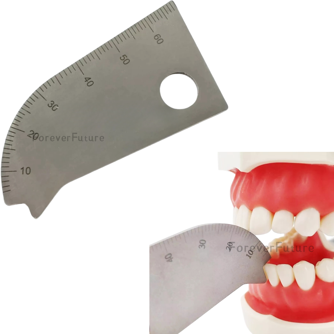 1Pcs Dental Bite Gauge Curved Caliper Mouth Gag Opening Capacity ...