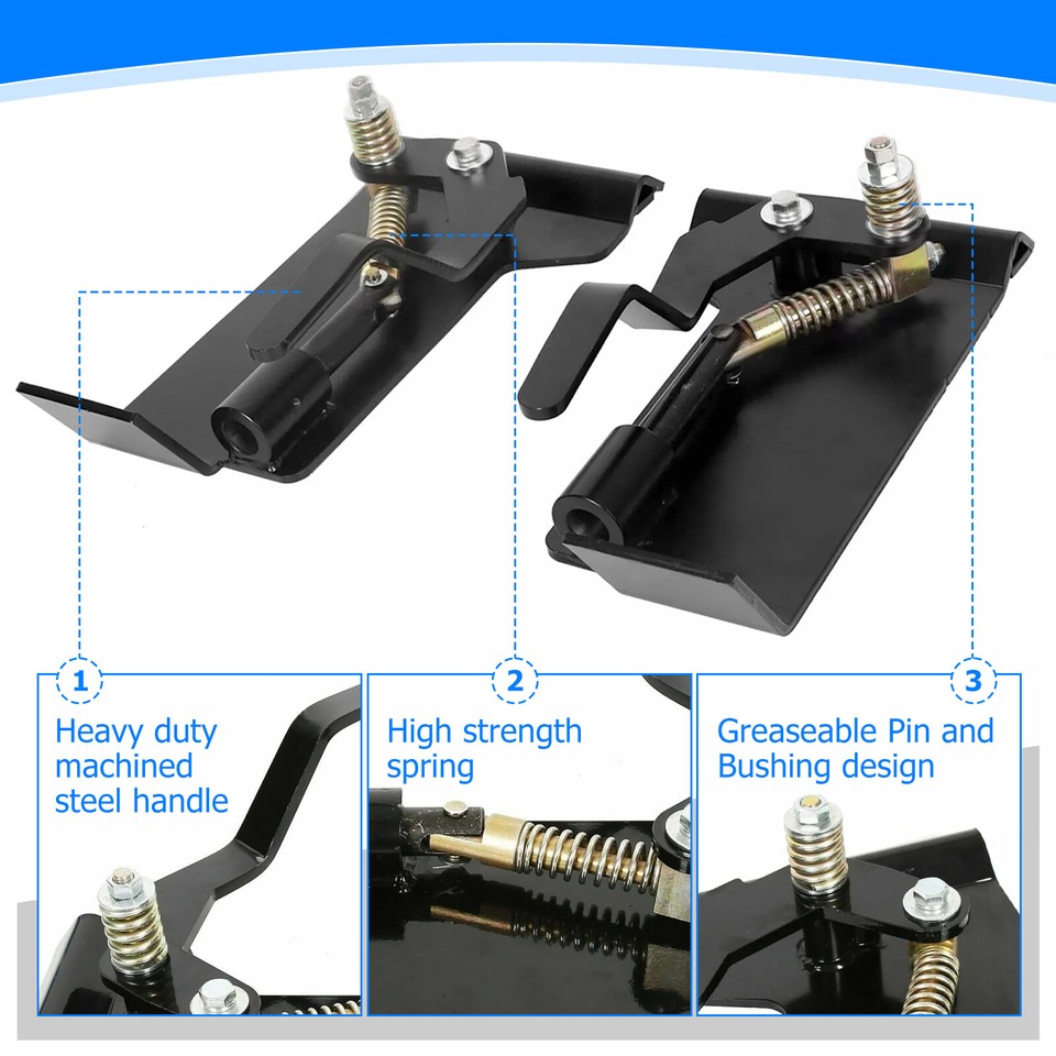 2X Weld On Skid Steer Quick Attach Conversion Adapter Quick Tach Latch ...