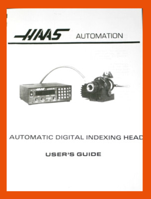 HAAS 5C Indexing Operations, Programming and Servicing Manual 1987 | eBay
