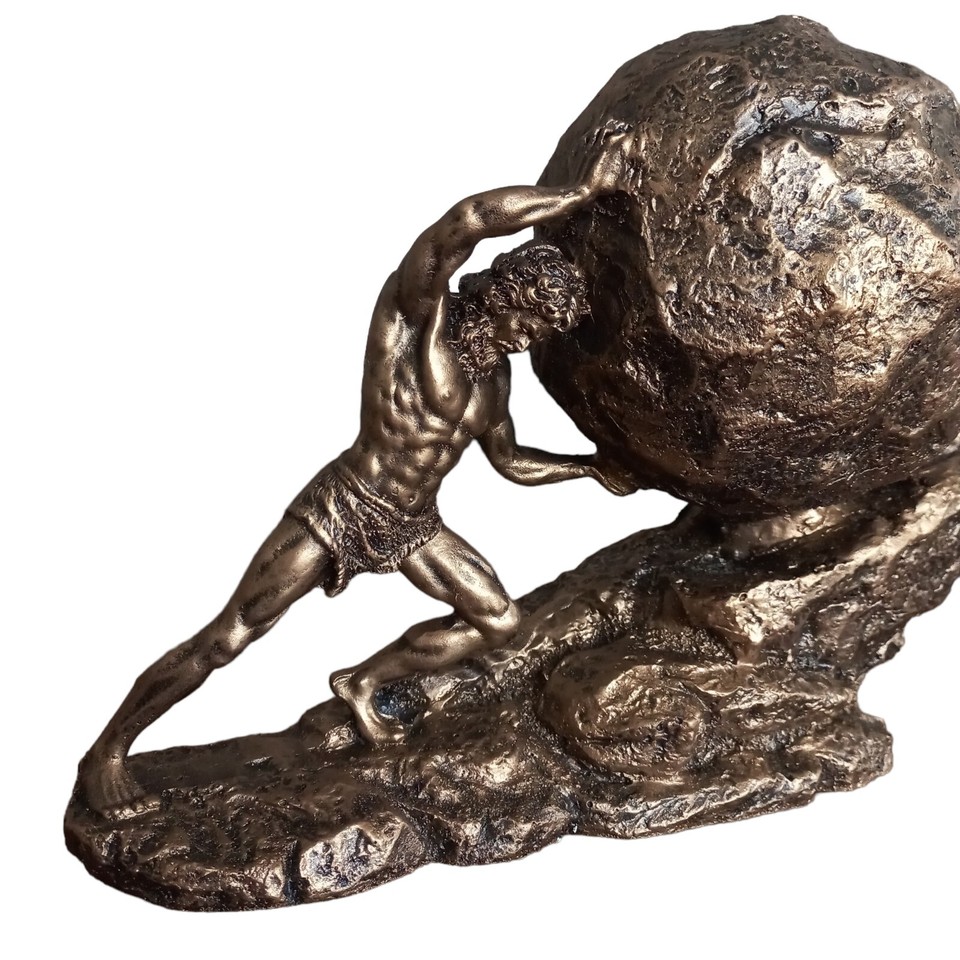 Sisyphus Statue, Greek Mythology, Sisyphus pushing the Eternal Rock (11 ...