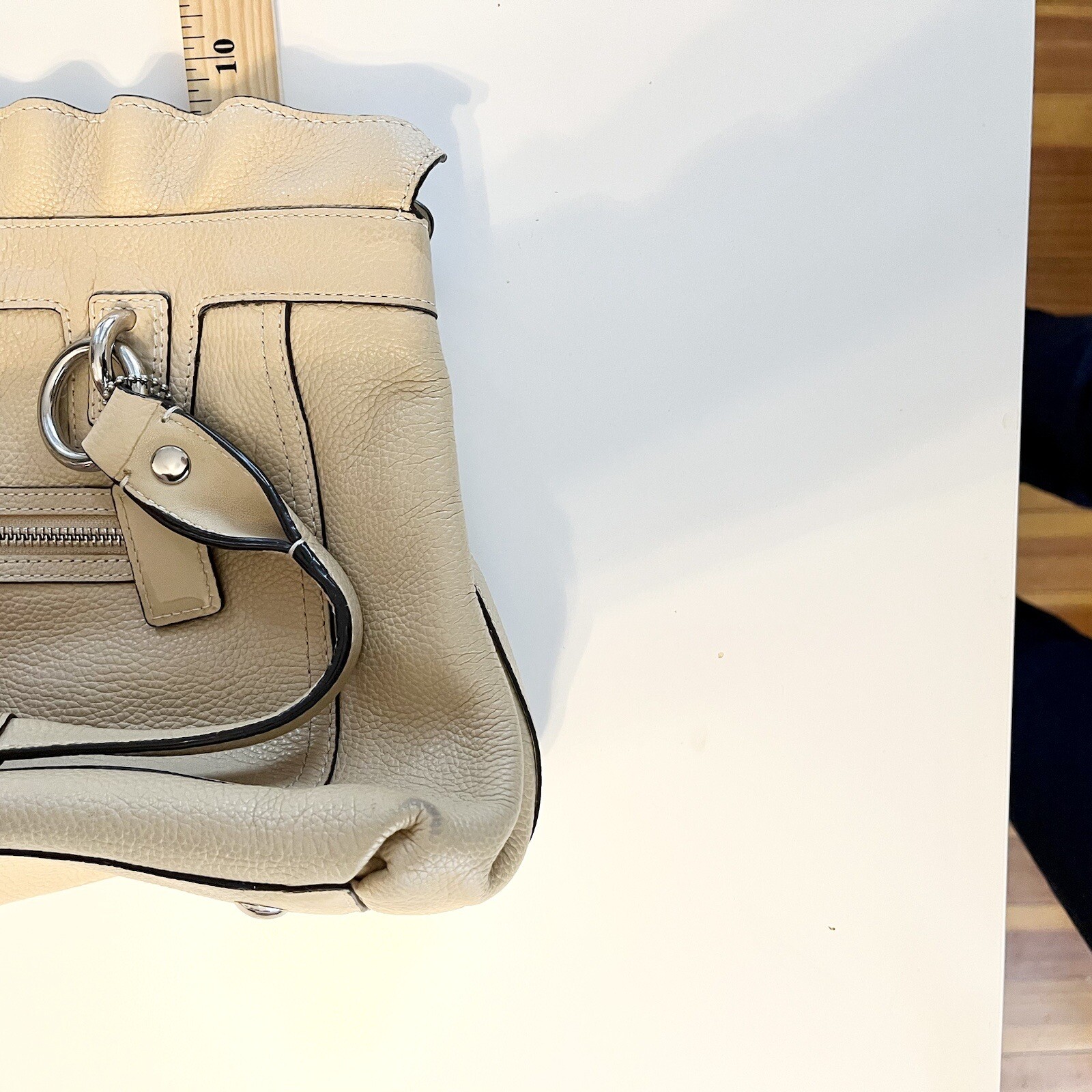 Coach Penelope Pebbled Leather Ruffled Shoulder Satch… - Gem