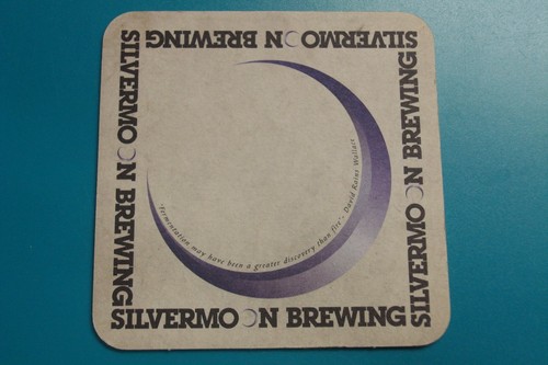 Beer Coaster ~ SILVER MOON Brewing ~ Bend, OREGON David Rains Wallace ...