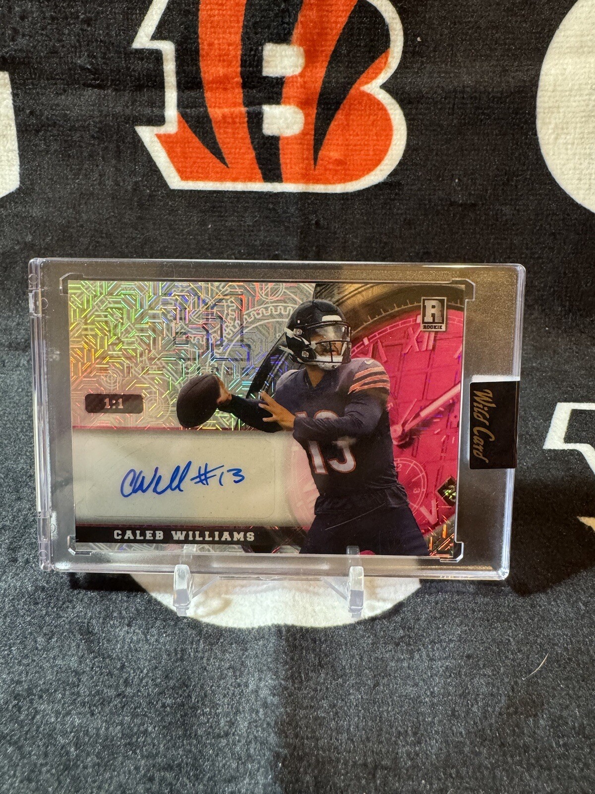 Caleb Williams 2024 Wildcard QB1 On the Clock 1/1 Mosaic Auto Rookie ...