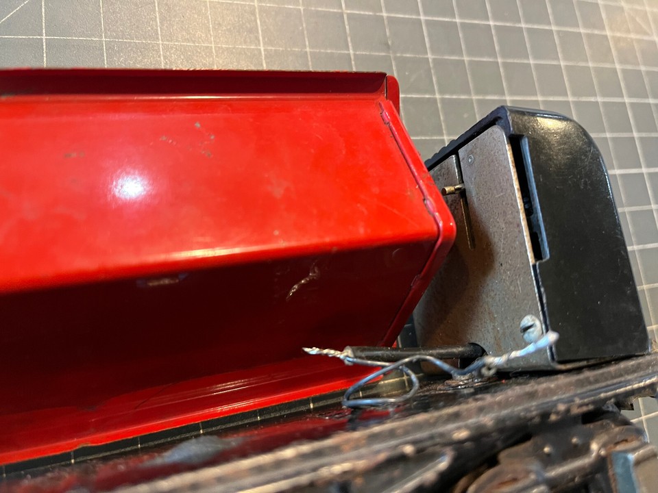 Lionel Train PreWar 3659 Black Red Operating Side Dump Coal Car ...