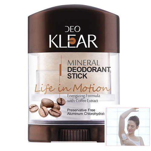 70g Deodorant Stick Men Energizing Formula Coffee extract Crystal alum ...