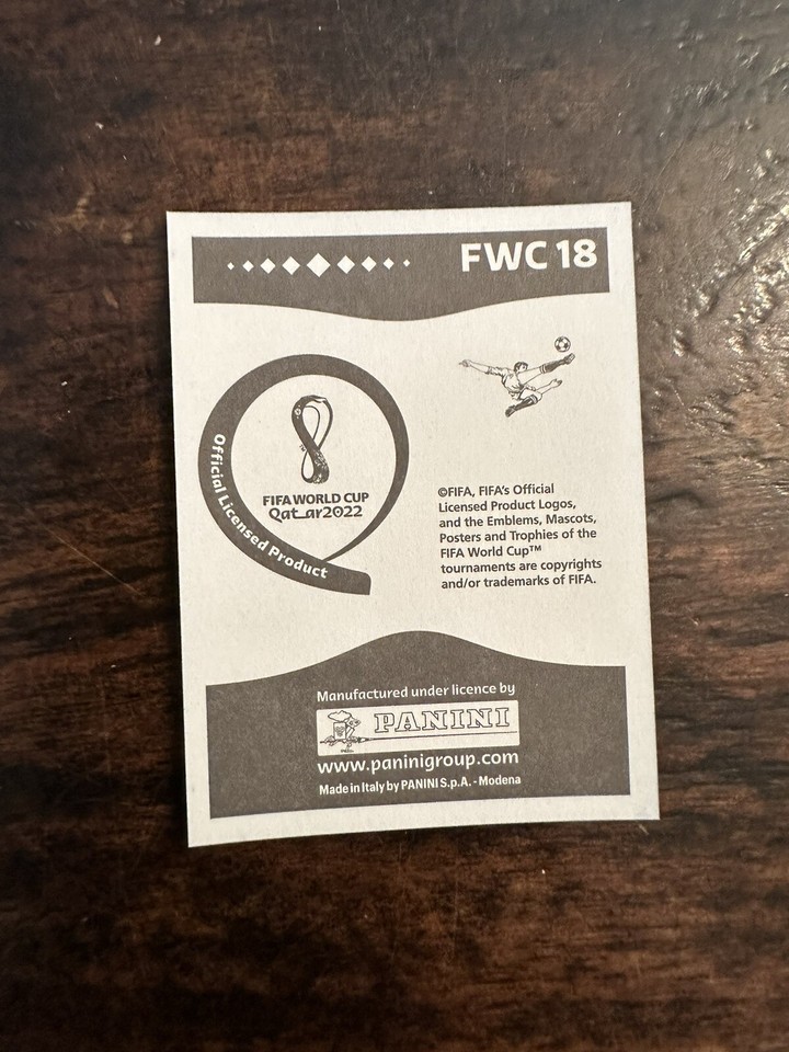 2022 Panini FIFA World Cup Qatar Sticker Al Rihla Match Ball Blue ...