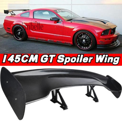 57" Carbon Fiber Rear Trunk Spoiler Wing GT-Style For Ford Mustang S197 ...