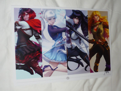 2024 SDCC RWBY ART PRINT BY STANLEY ARTGERM LAU 11.7x16.5(A3) | eBay