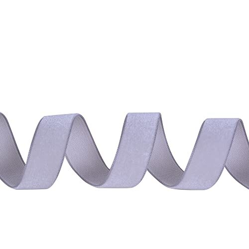 5/8" Silver Velvet Ribbon by 10 Yards Spool for Chocker Craft Gift ...