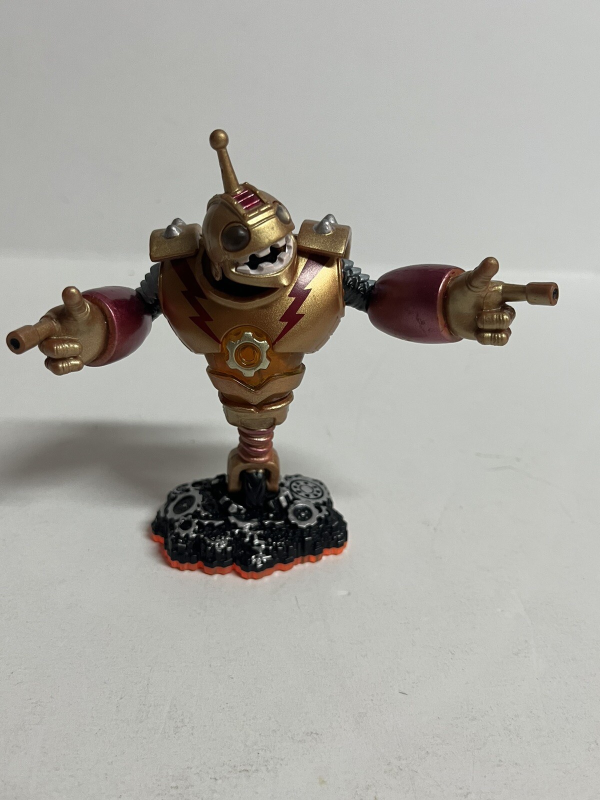 Skylanders Giants Bouncer Gold Finger Guns Robot Figure (BA) Activision ...