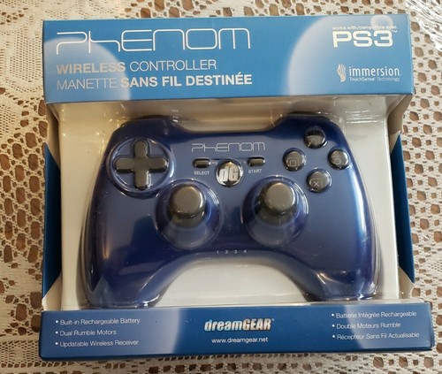 Dreamgear Phenom Wireless Controller for PS3 - Blue - New & Sealed Read | eBay