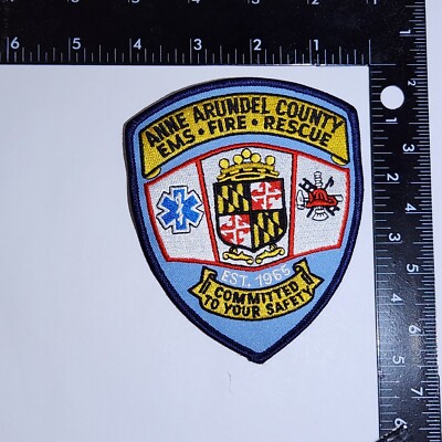 Anna Arundel County Fire Department Patch. Great Condition! | eBay