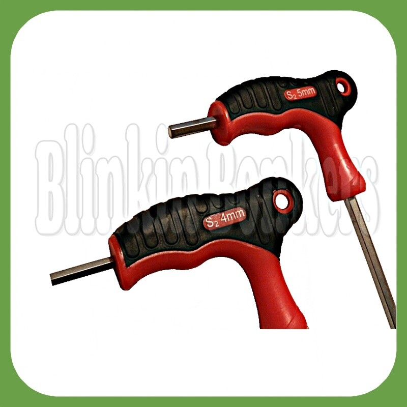 T BAR HANDLE HEX KEY SET BALL POINT DOUBLE END LONG HANDLE ALLEN ALEN ...