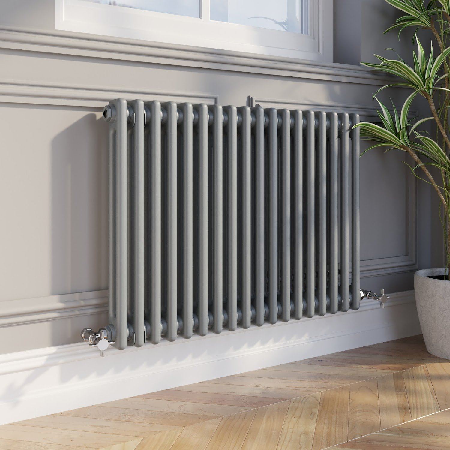 Traditional Colosseum Horizontal Double Bar Column Radiator 600 x 830 ...