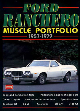 RANCHERO BOOK FORD BROOKLAND PORTFOLIO MUSCLE | eBay