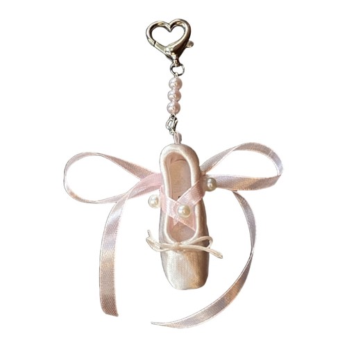 Elegant Ballet Charm Shoe Key Holder Accessory with Silky Ribbon ...