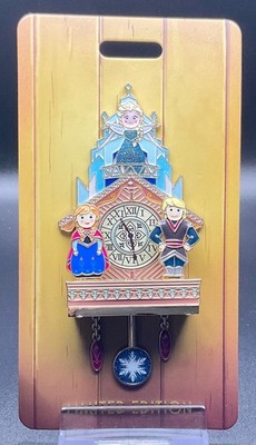 Disney WDI D23 2024 Cuckoo Clock Frozen Elsa Anna Kristoff LE 400 Pin ...