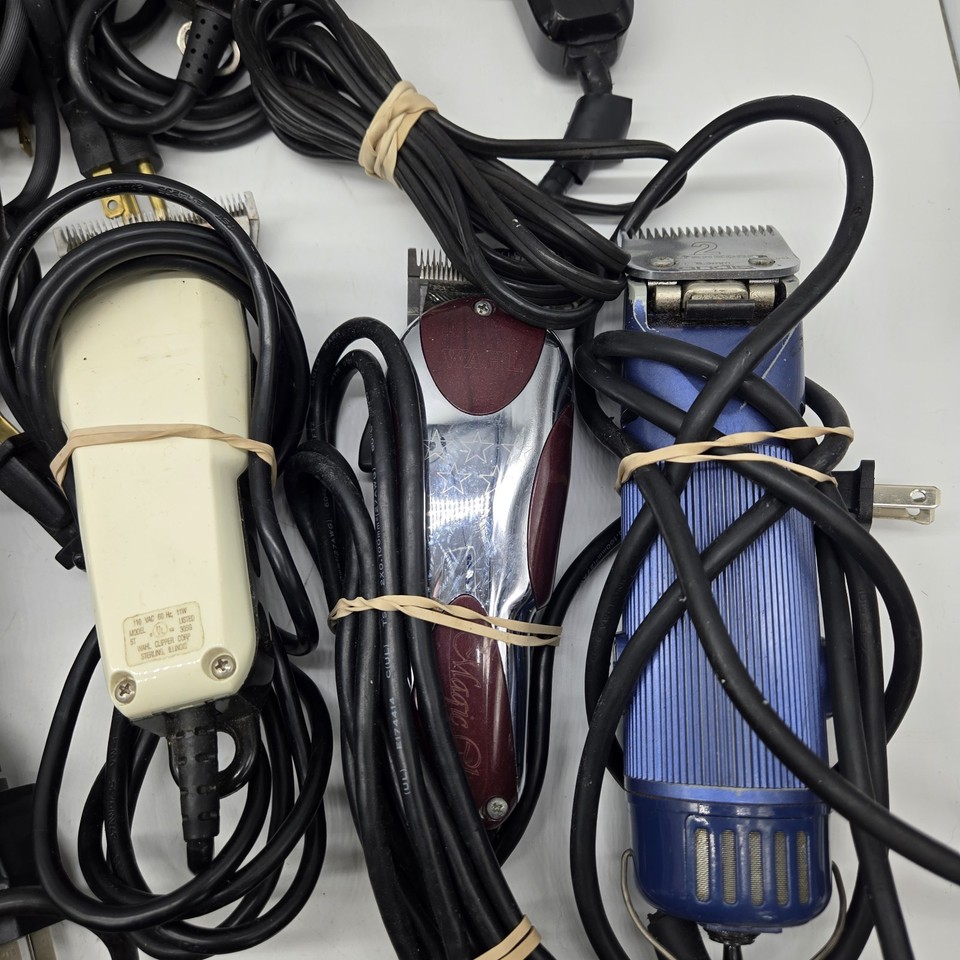 Barber Clippers Professional Lot of 24 Wahl-Andis Parts or Repair ...