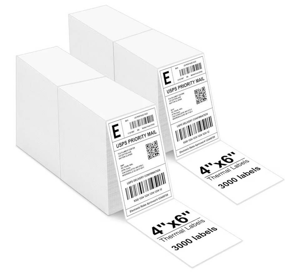 6000 Fanfold Direct Thermal Shipping Labels UPS 4x6 [SHIPS SAME DAY] | eBay