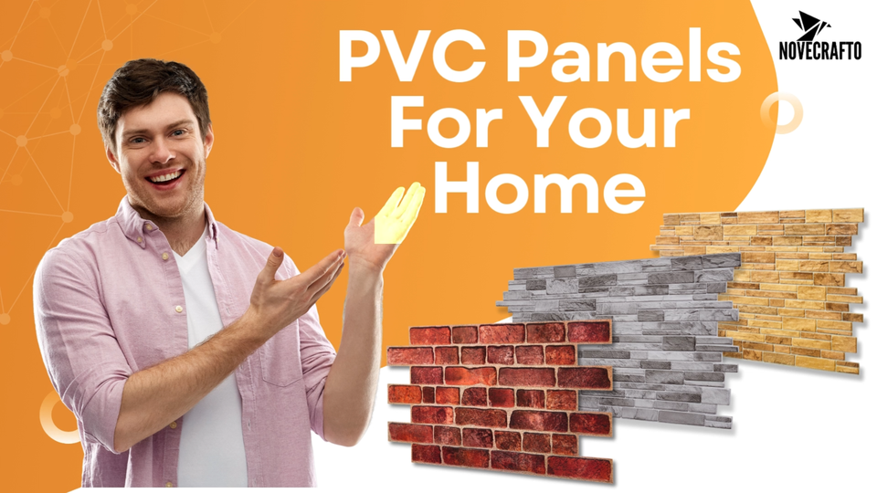 Stone Brick Effect PVC Plastic Wall Covering Panels Decorative Cladding ...