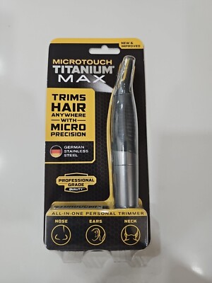 MicroTouch Titanium Max Lighted Personal Precision Trimmer - Brand New ...