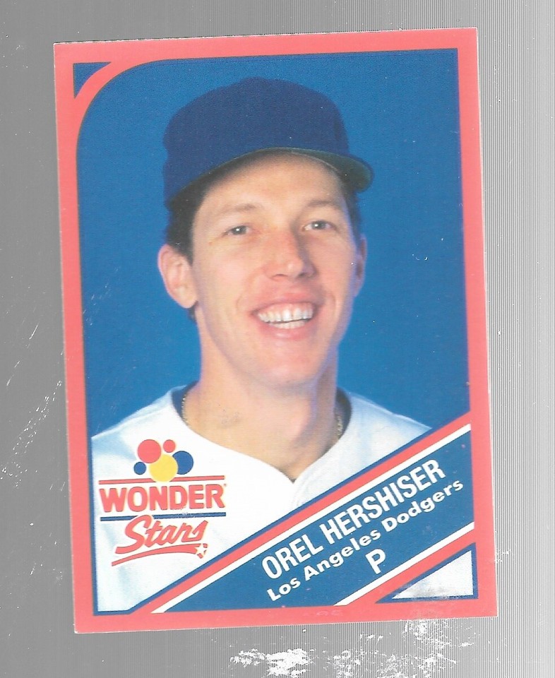 1990 Wonder Bread Stars Orel Hershiser 4 Of 20 Los Angeles Dodgers ...