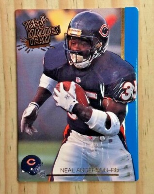 1992 ACTION PACKED NEAL ANDERSON ALL-MADDEN TEAM CARD#28 BEARS UNIV OF ...