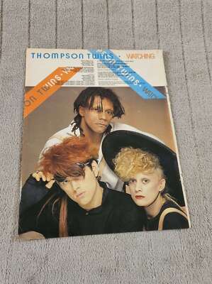 MAGAZINE SONG WORDS 11X8" THOMPSON TWINS : WATCHING | eBay