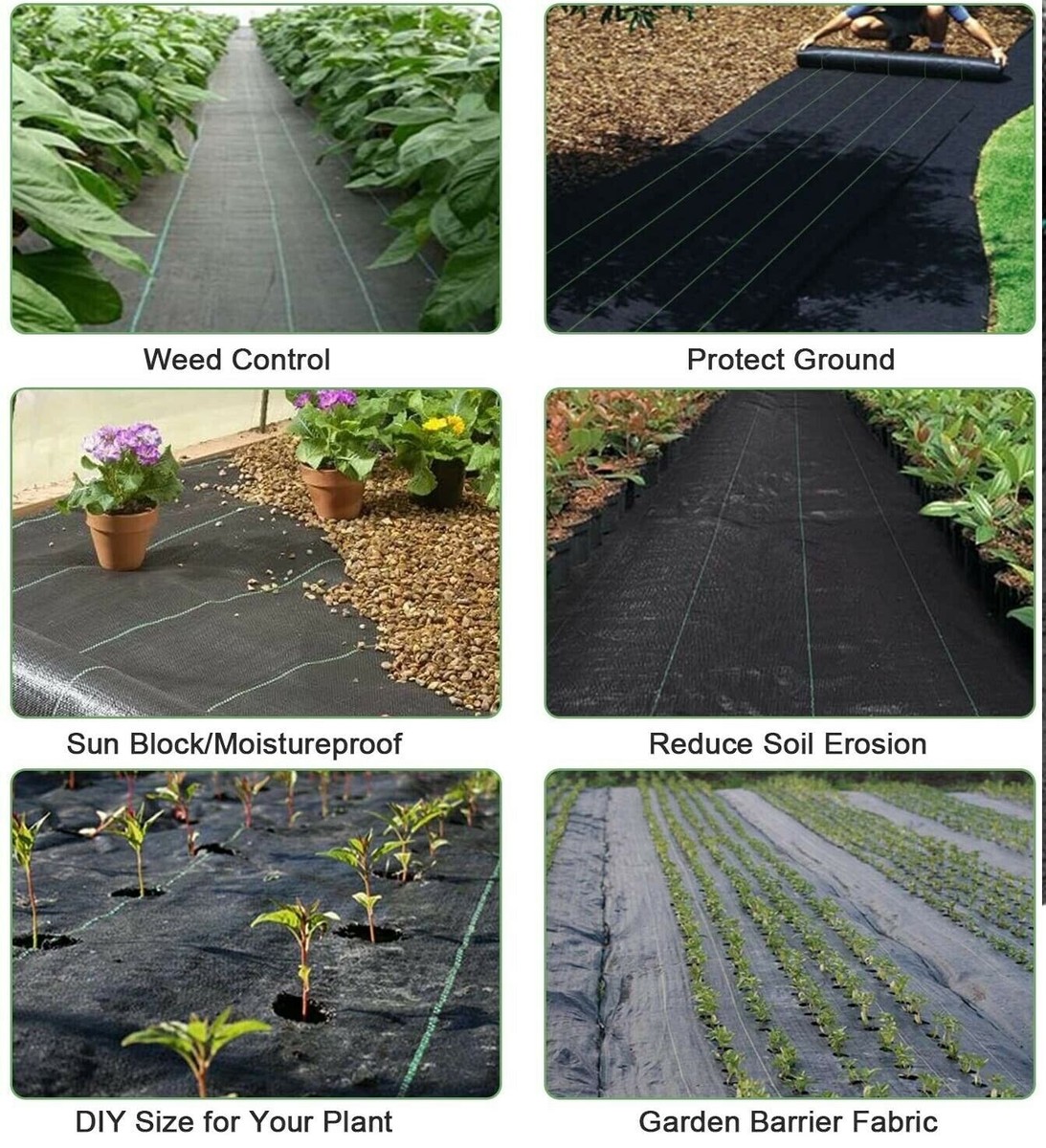 Contractor Weed Control Fabric Heavy Duty Weed Control Fabric 100gsm