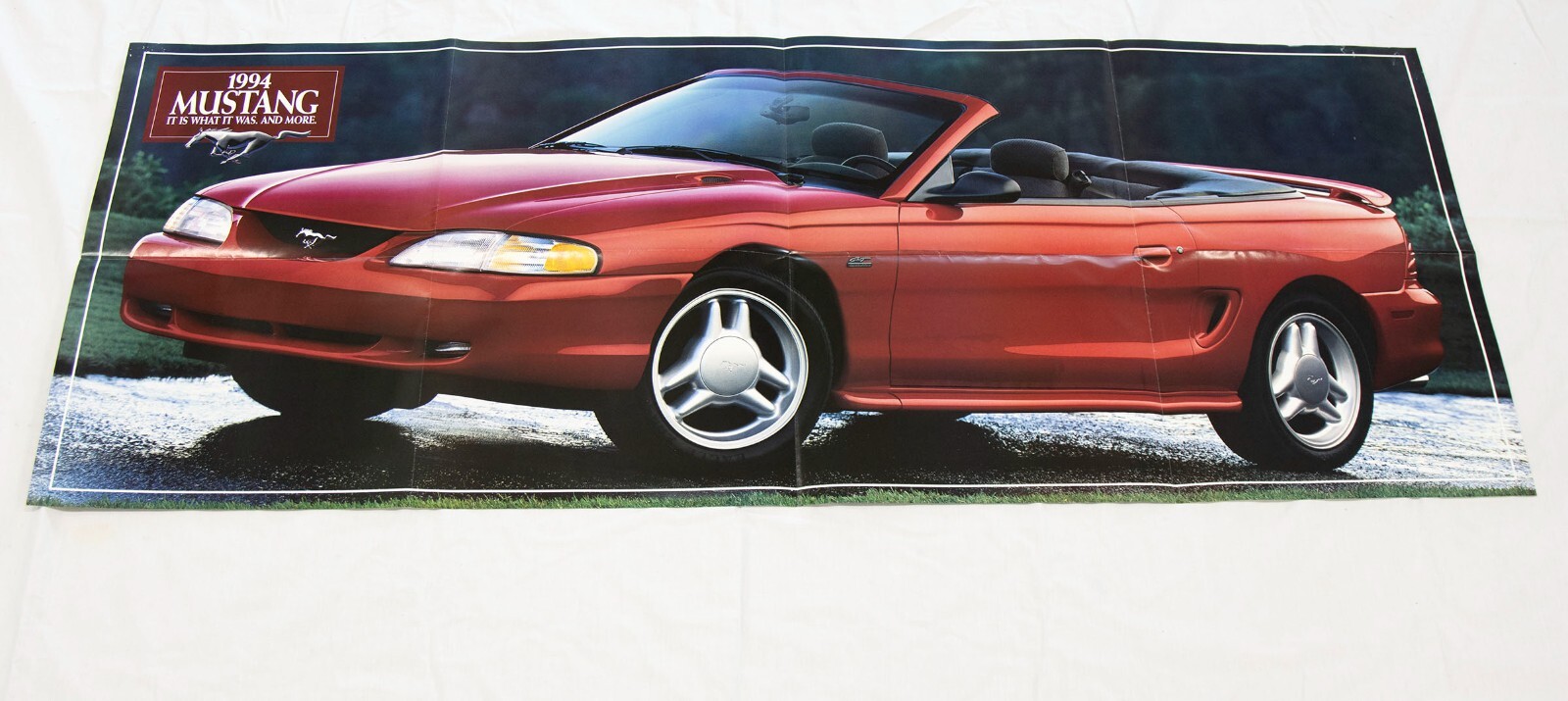 1994 94 Ford Mustang dealer poster 20x52 in | eBay