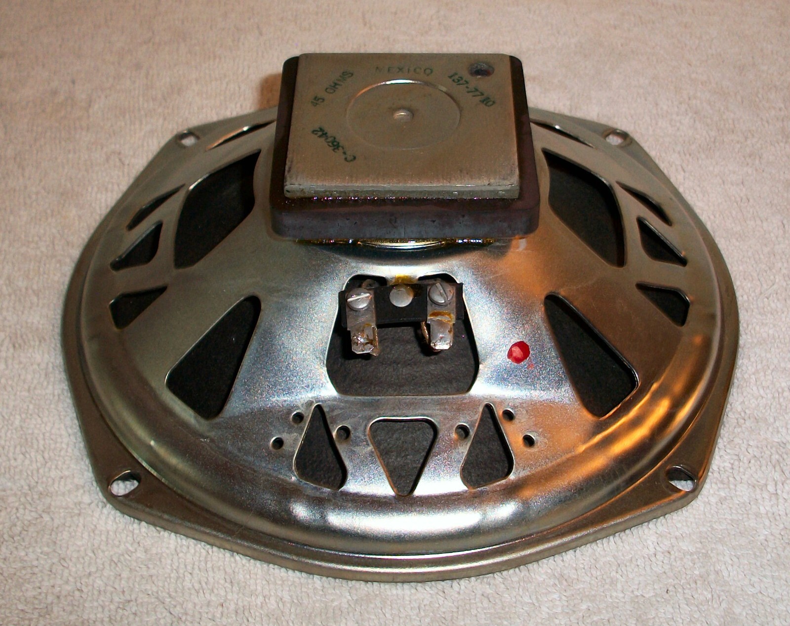 Vintage CTS 8" inch 45 Ohm Speaker Ceramic Whizzer Cone (1977) 137-7710 ...