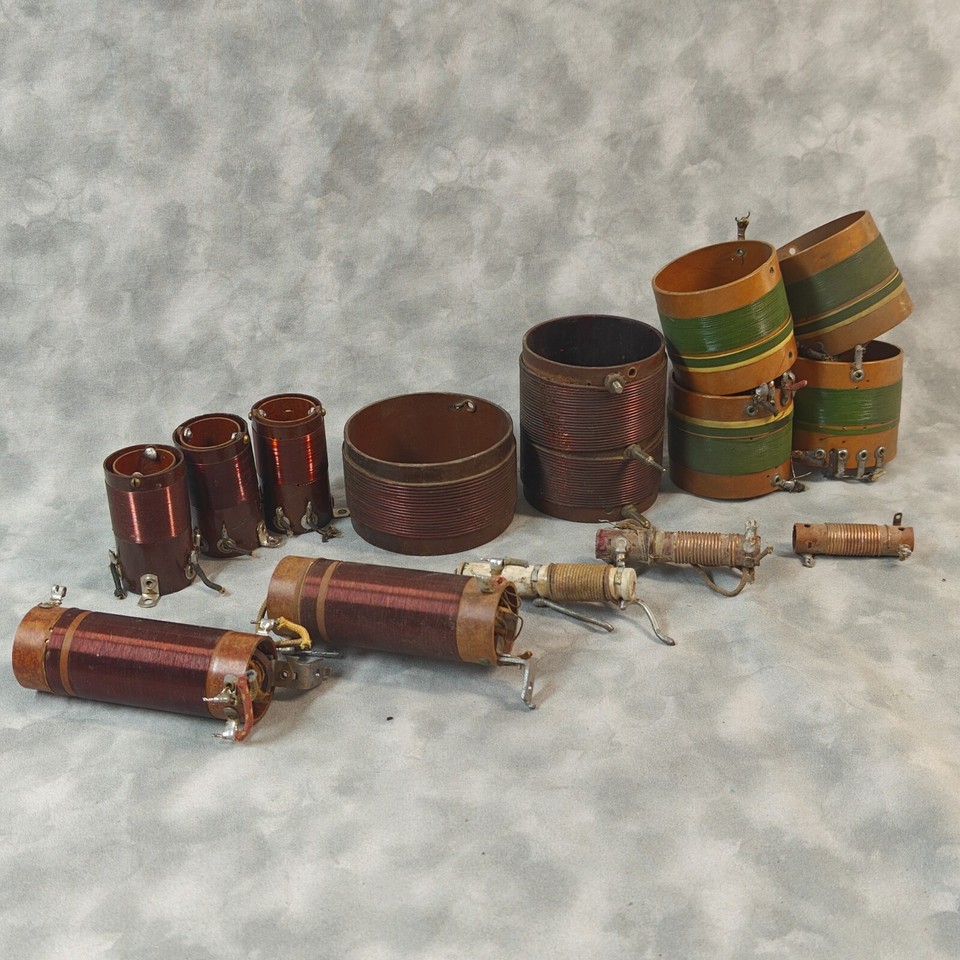 Vintage Radio Coil & Inductor Lot of 14 – Large & Small RF Coils ...
