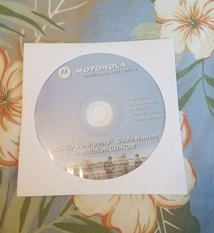 NEW SEALED Motorola SB5120 Surfboard Cable Modem Installation CD-ROM | eBay