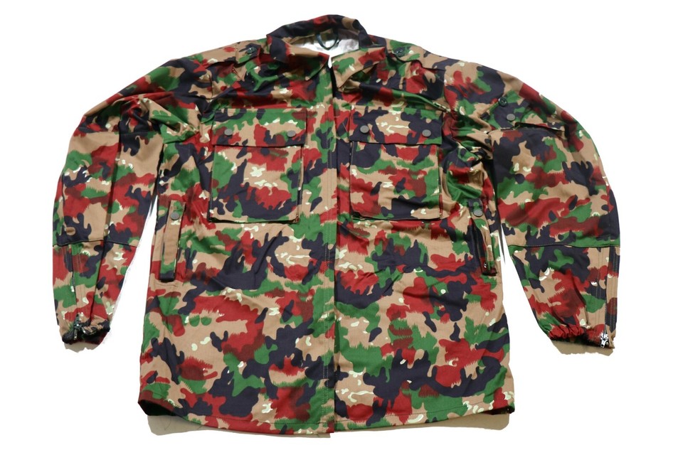Medium - Swiss Army M83 Alpenflage Field Jacket Military Camouflage ...