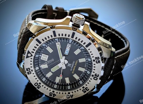 Full Automatic Diver Black Spike Monster Mod 45mm Sapphire Exibition ...