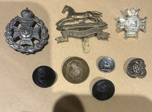 British Military Cap Badges Rifle Brigade West Yorkshire British Legion ...