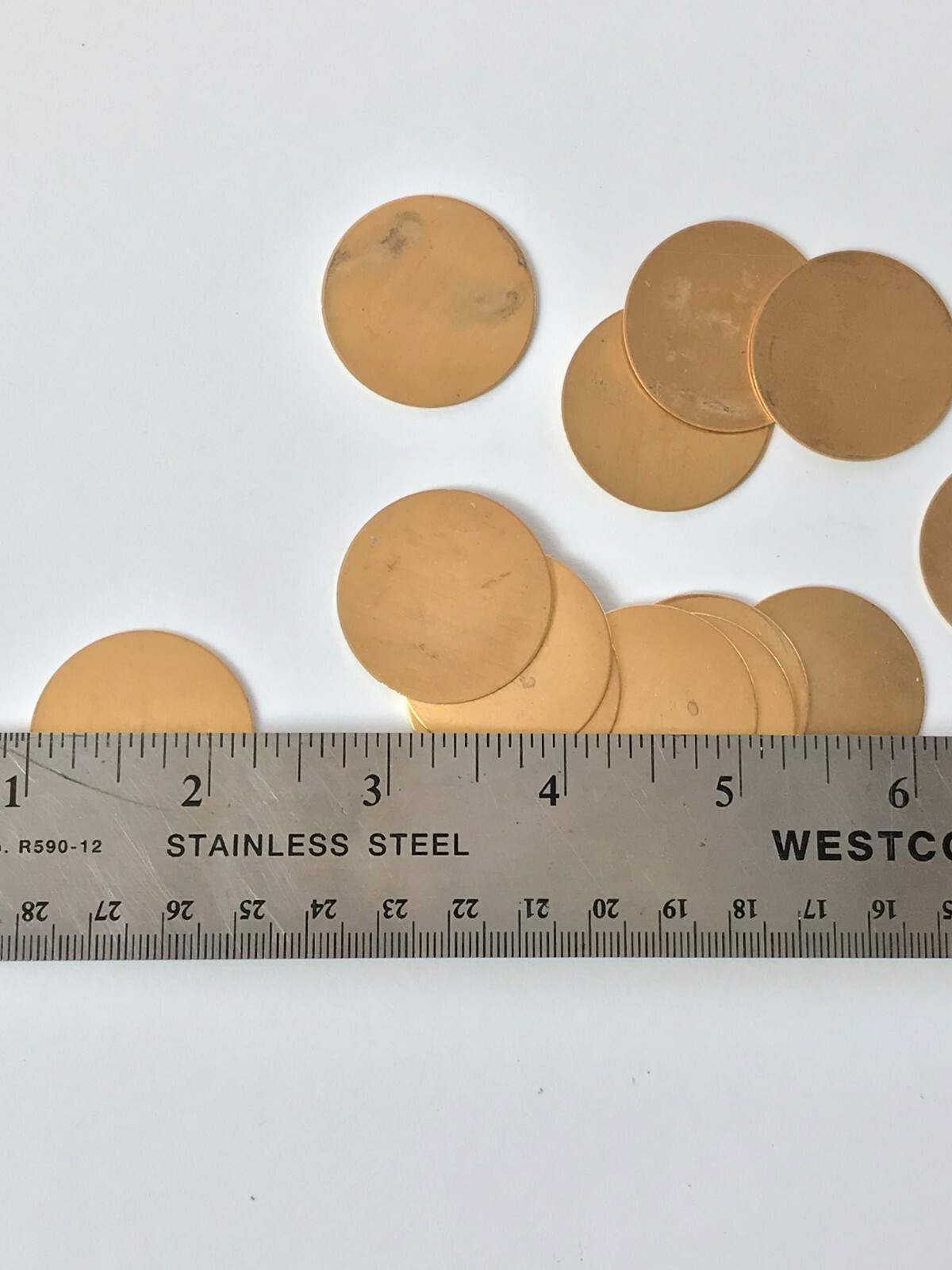 20 brass disks (1 1/4" 20 gauge) for jewelry making and stamping | eBay