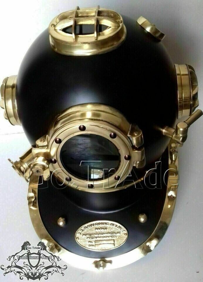 Maritime Scuba Replica Diving Helmet US Navy Mark V Black finish ...