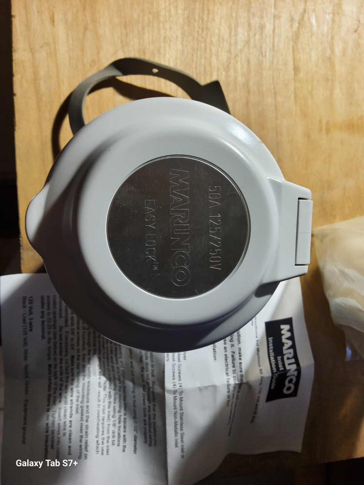 Marinco easy lock Power Inlet 6343EL-B Contoure 50Amp/125V | eBay