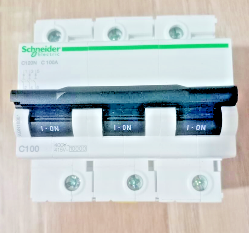 1PC A9N18367 SCHNEIDER CIRCUIT BREAKER Acti9 C120N MCB 3P C 100A 10000A ...