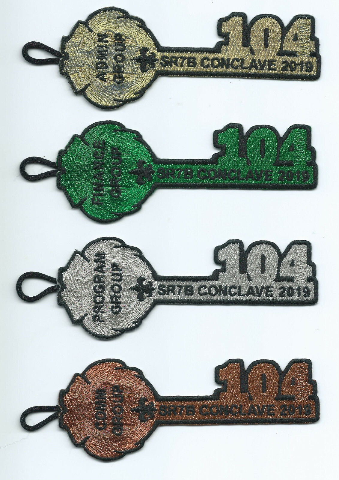 2019 SR7B Conclave Host Group Keys, Occoneechee Lodge 104, Raleigh, NC ...