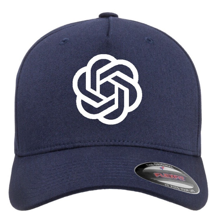 ChatGPT Logo Chat GPT OpenAI Hat Flexfit Baseball Cap Printed Emblem | eBay