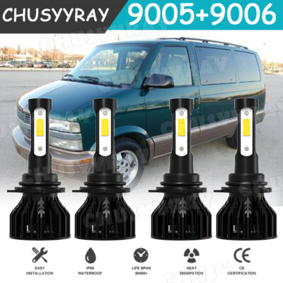 4X Combo 9005 9006 LED Headlights Kit LED Driving lights FOR CHEVROLET ...