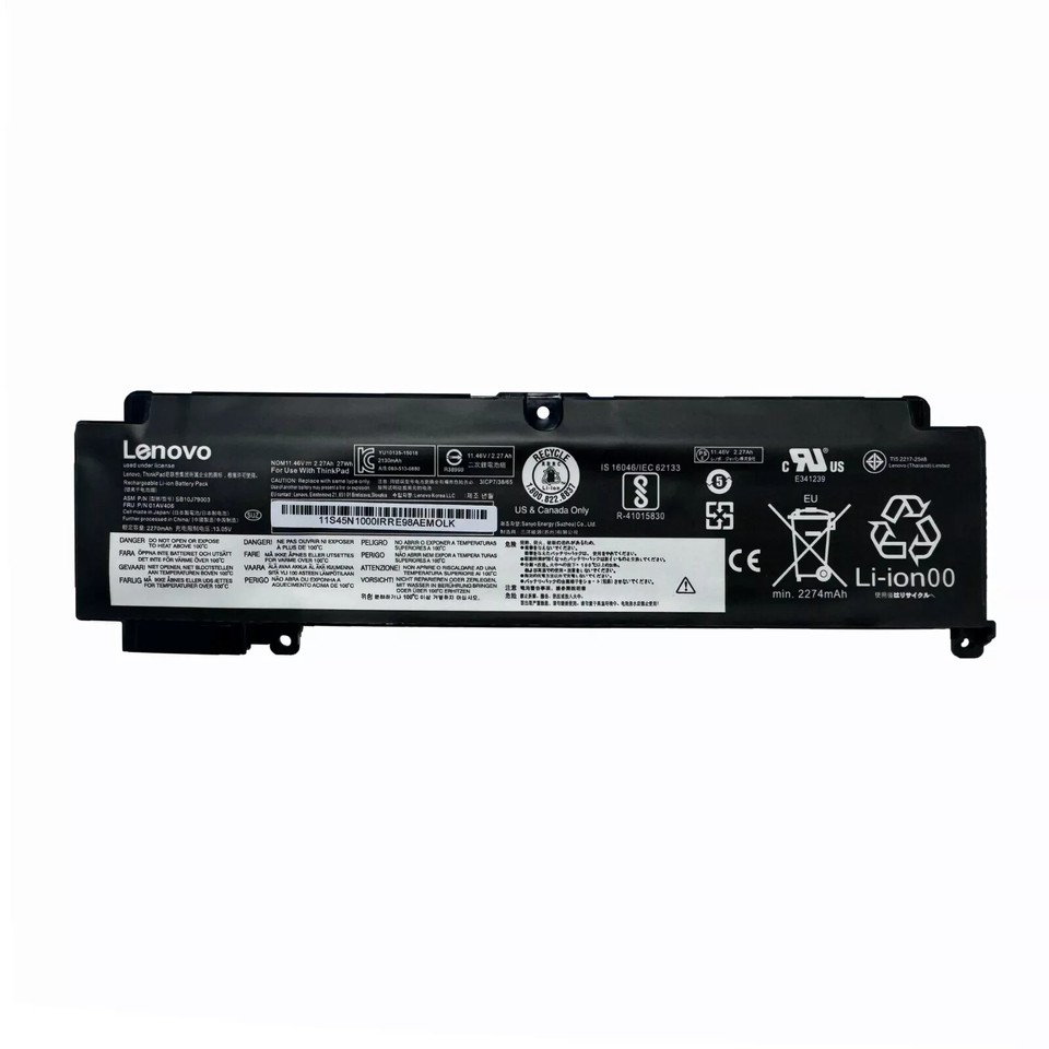 Original 27Wh 01AV406 Battery For Lenovo SB10J79003 00HW025 ThinkPad ...