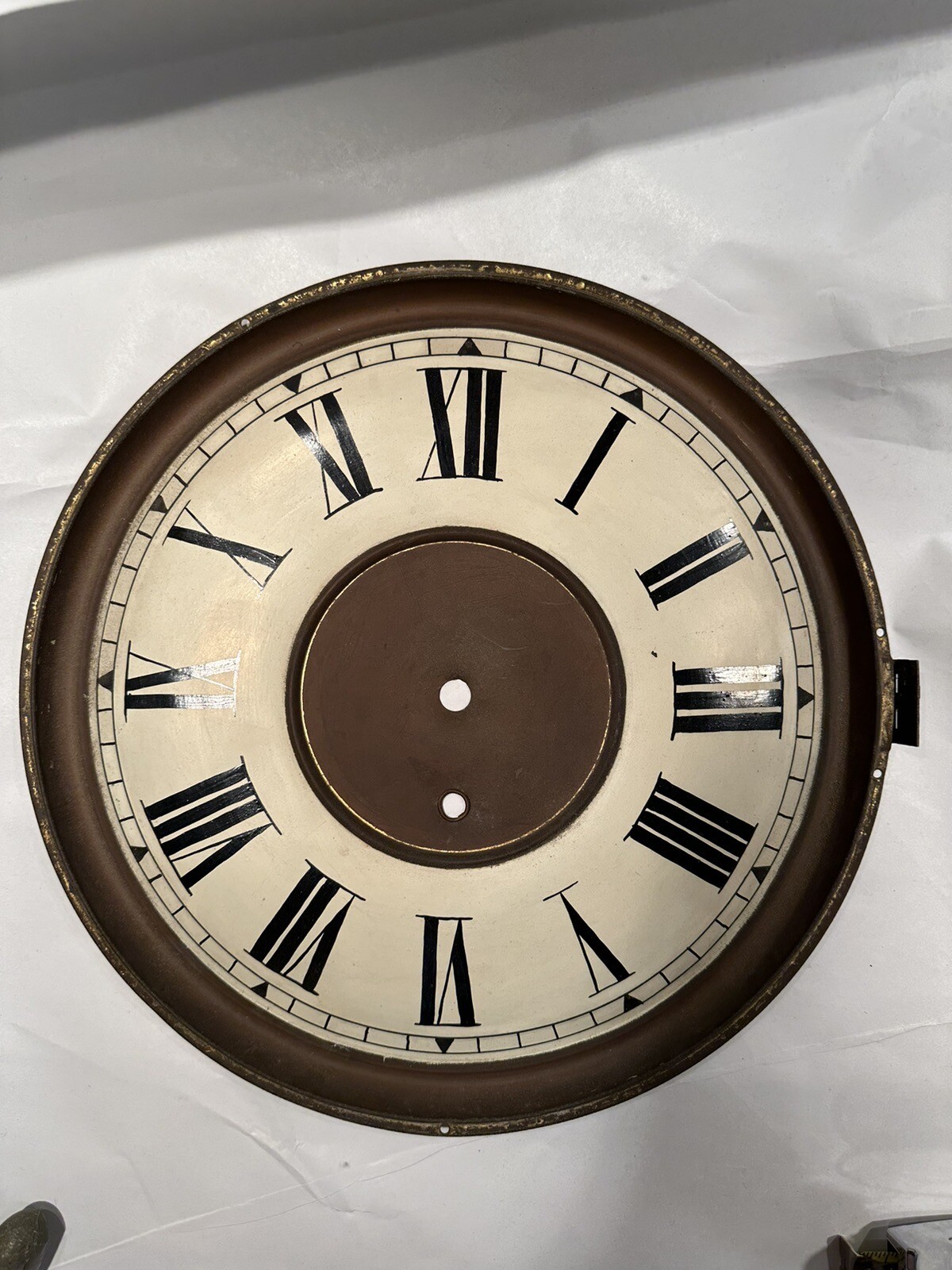 Large Antique E.N. Welch Regulator Wall Clock Dial | eBay