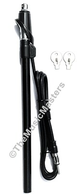Fender Angle Mount Stainless Steel Retractable CAR ANTENNA 39" Auto ...