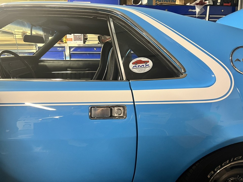 American Motors Corporation AMC AMX Logo Quarterpanel Window Sticker (2 ...