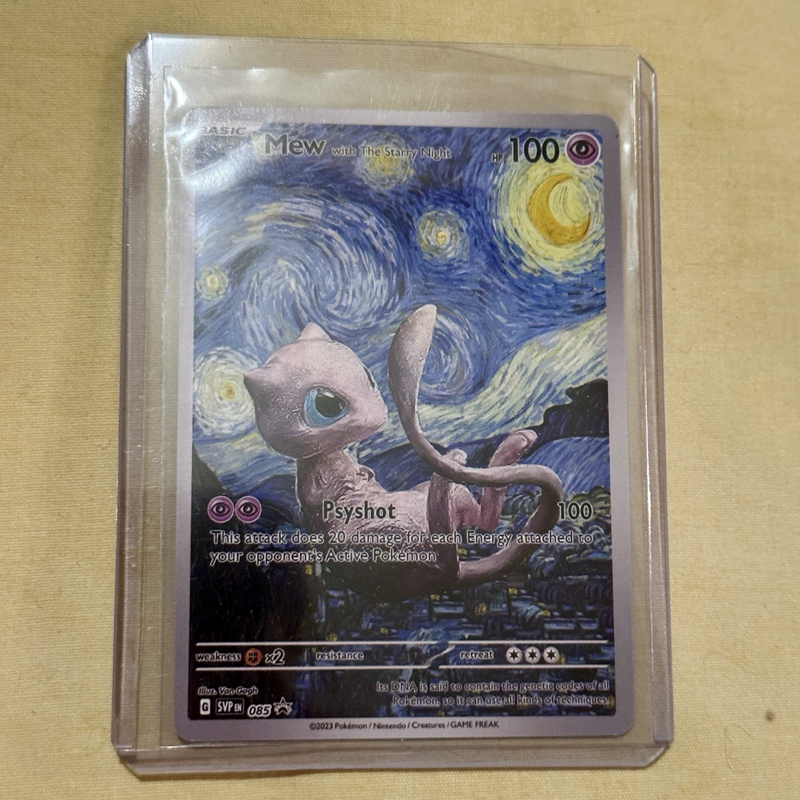 Pokemon Mew Baby Starry Night Van Gogh Beautiful Moon ACG Star | eBay