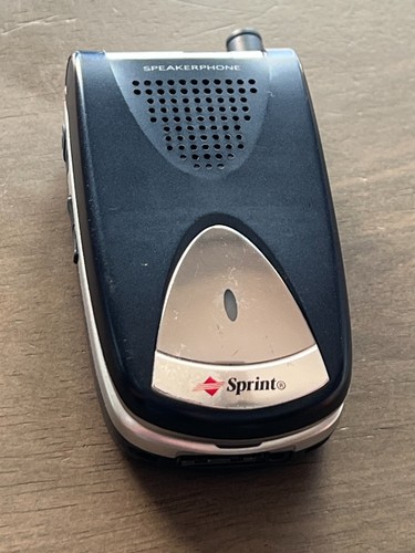 Rare Sanyo SCP-200 Blue/Silver Flip Phone Sprint CDMA Clamshell Tested ...