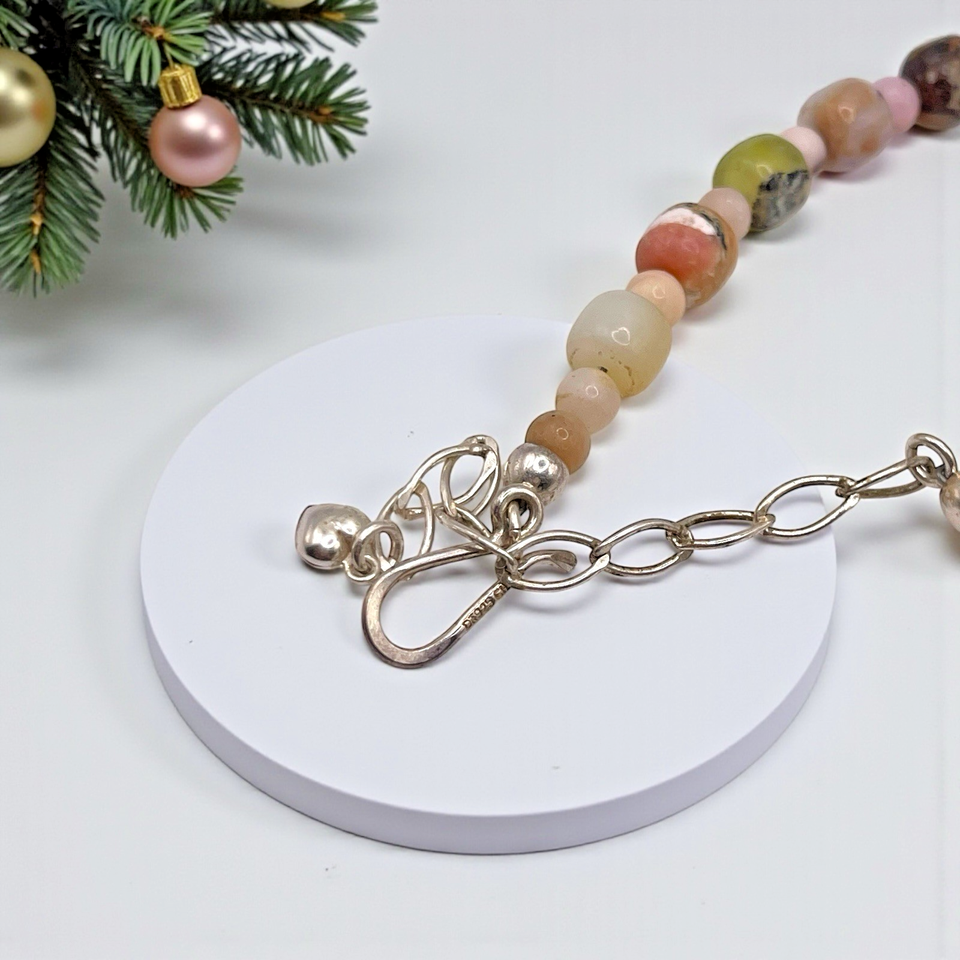 New Jay King DTR 925 Graduated Pink Multi-Gemstone Beaded Necklace ...